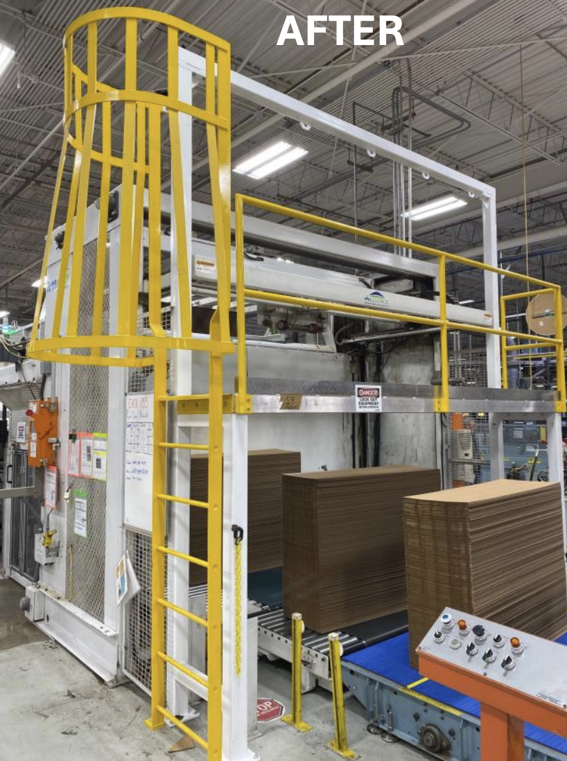 Engineered Work Platform Reduces Fall Risks on Cleveland EVOL Flexo ...